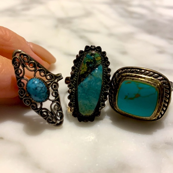 Jewelry | Turquoise Ring Set | Poshmark